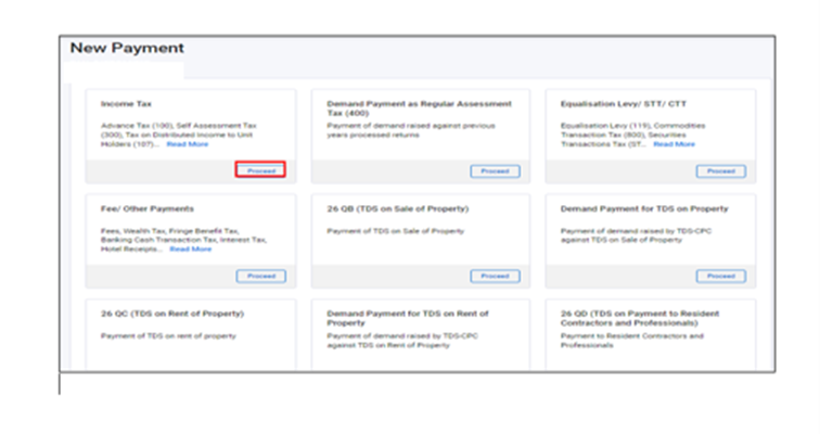 Tax payment through Payment Gateway User Manual | Income Tax Department