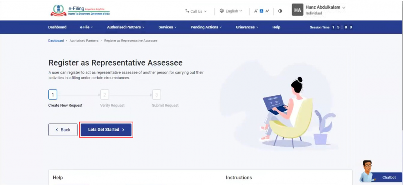 Authorize / Register as Representative User Manual | Income Tax Department