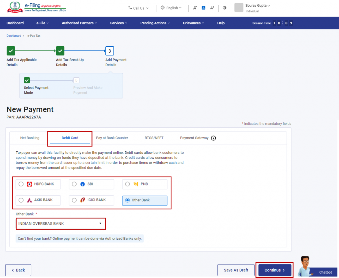 Create Challan User Manual | Income Tax Department