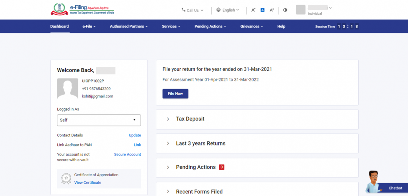 How to e-Verify User Manual | Income Tax Department