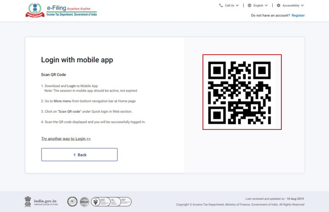 Login User Manual | Income Tax Department