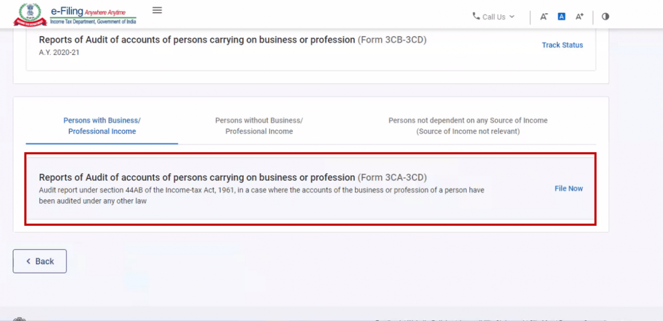 Form 3CA-3CD User Manual | Income Tax Department