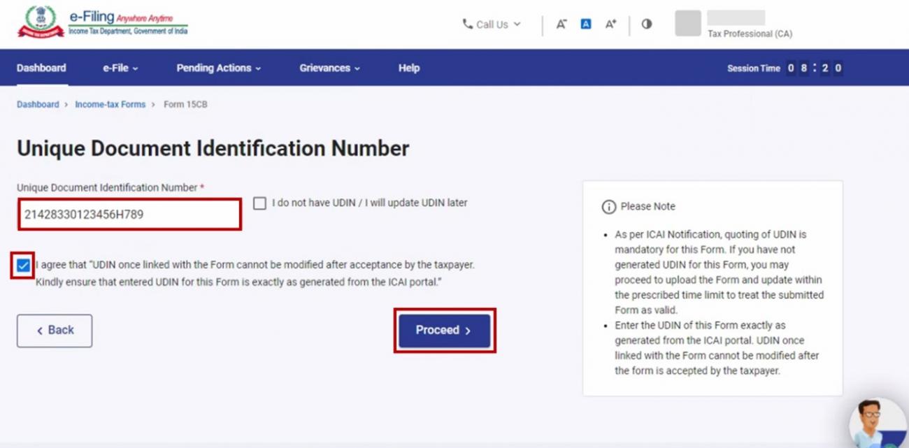 Form15CB User Manual | Income Tax Department
