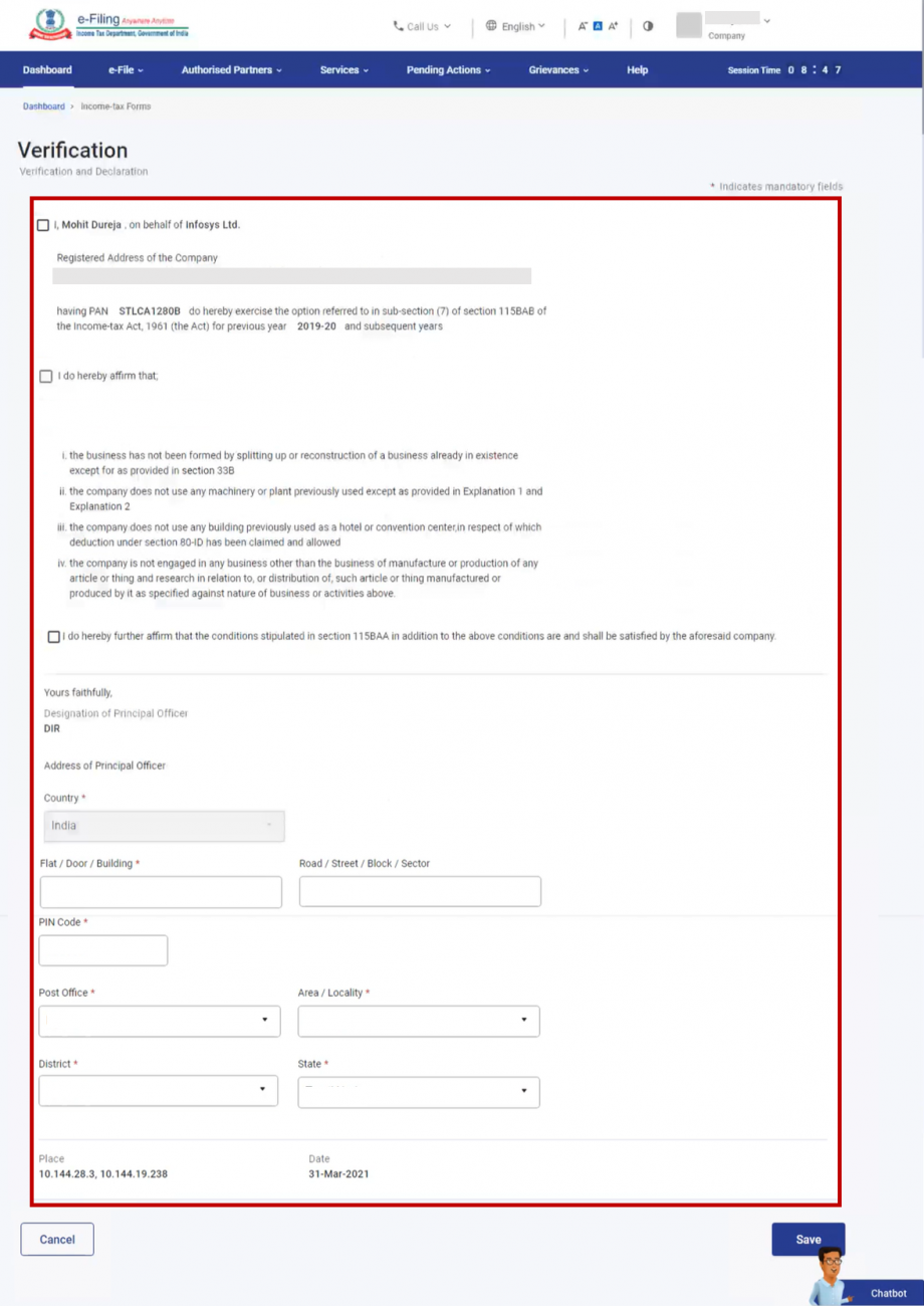 Form 10-ID User Manual | Income Tax Department