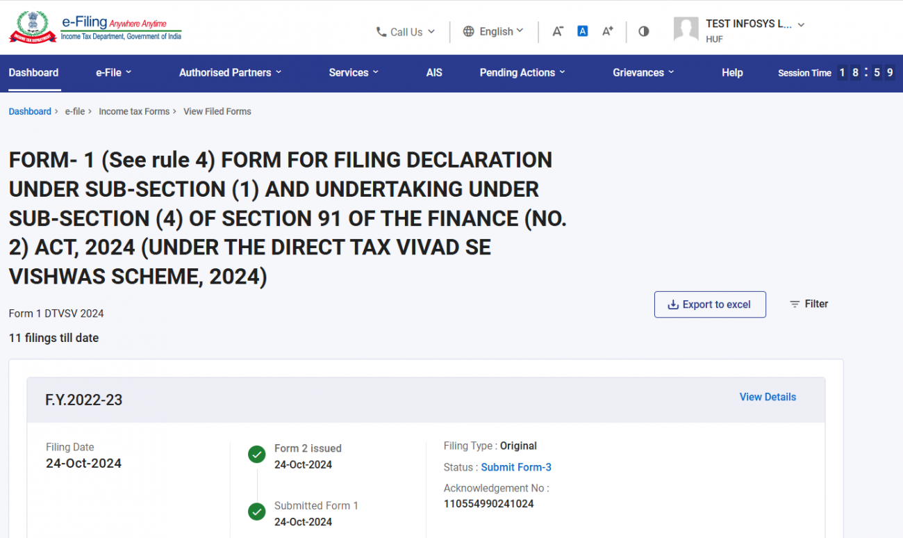 DTVSV- 2024 _Form 3 User Manual | Income Tax Department