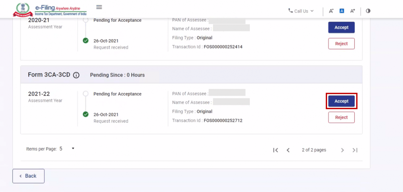 Form 3CA-3CD User Manual | Income Tax Department