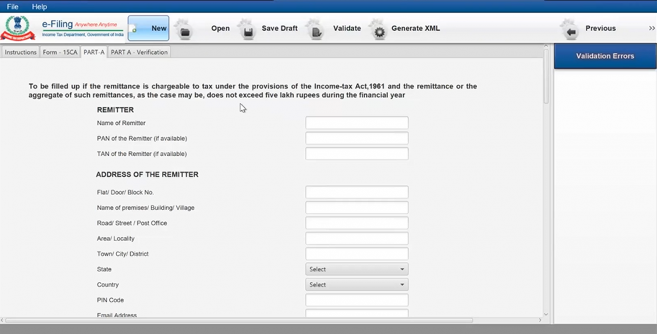 Offline Utility for Statutory Forms User Manual | Income Tax Department