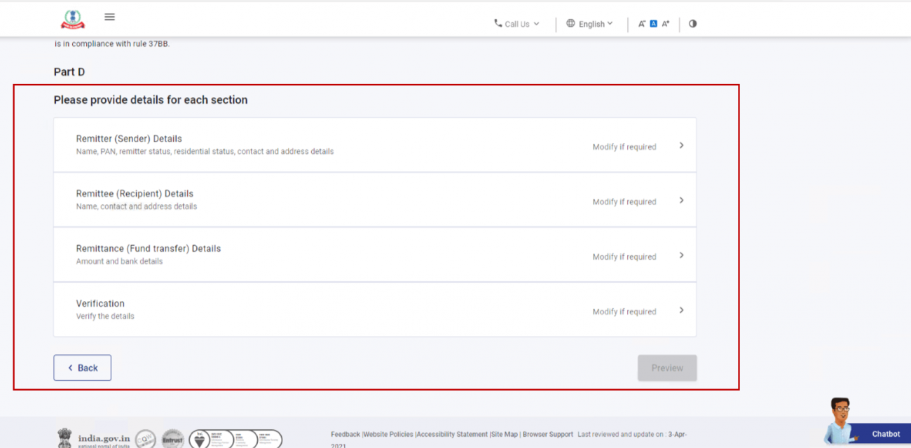 Form 15 CA User Manual | Income Tax Department
