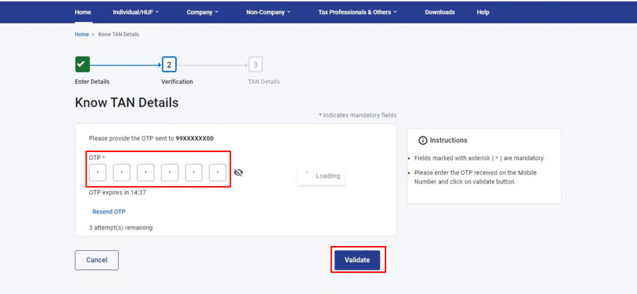 Know TAN Details User Manual | Income Tax Department
