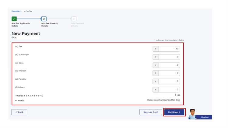 Tax payment over the Counter User Manual | Income Tax Department