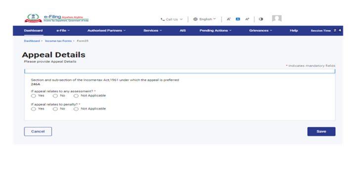 Form 35 User Manual | Income Tax Department