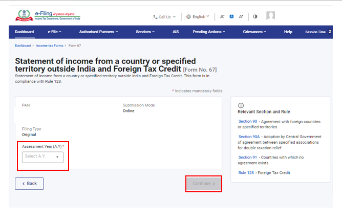 Form 67 User Manual | Income Tax Department