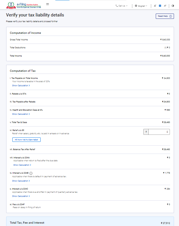 फाइल आईटीआर-4 (सुगम) ऑनलाइन - उपयोगकर्ता पुस्तिका | Income Tax Department