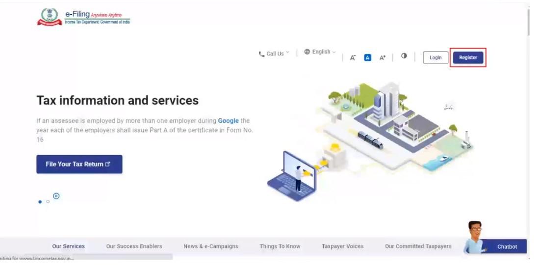 Registration | Income Tax Department