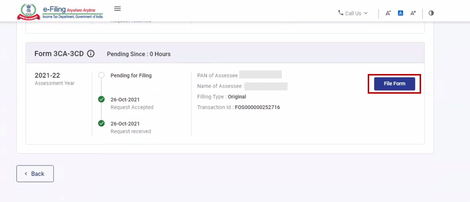 Form 3CA-3CD User Manual | Income Tax Department