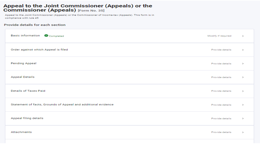 Form 35 User Manual | Income Tax Department