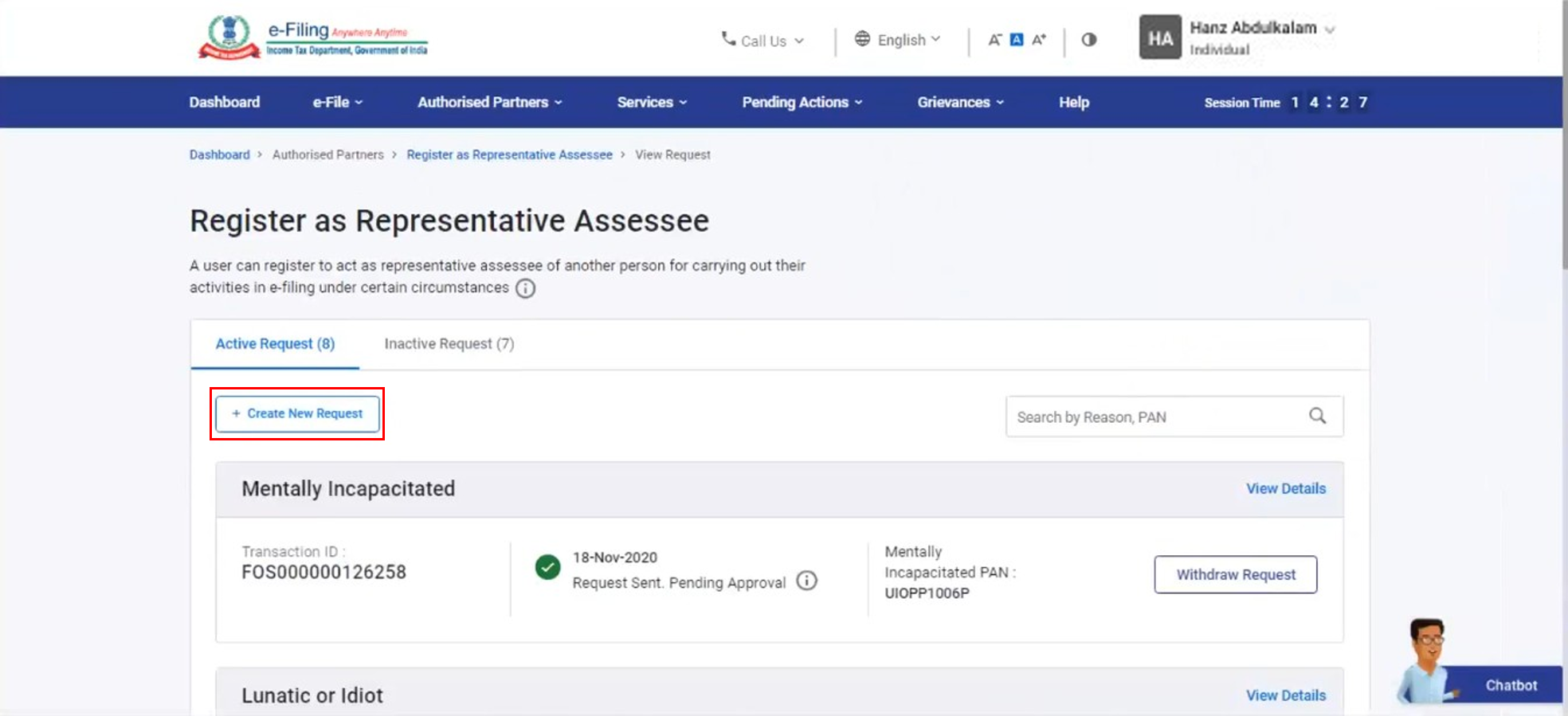 Authorize / Register as Representative User Manual | Income Tax Department
