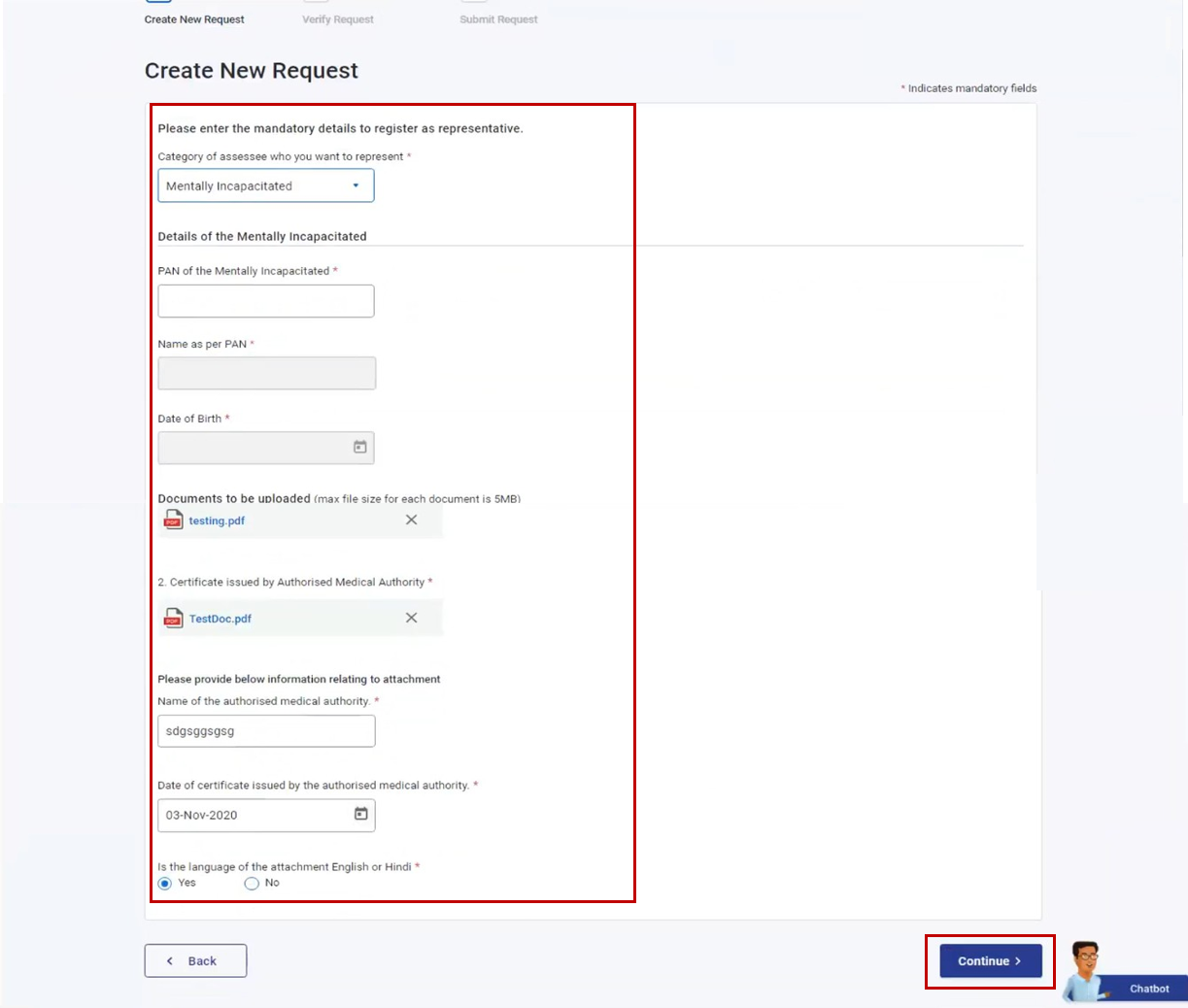 Authorize / Register as Representative User Manual | Income Tax Department