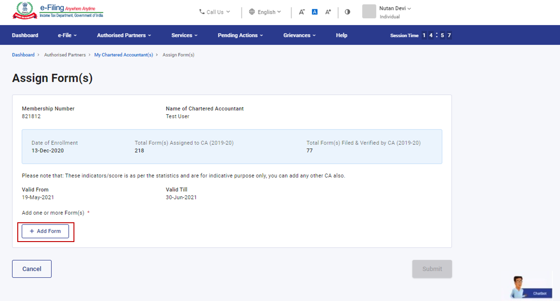 Work with My CA User Manual | Income Tax Department