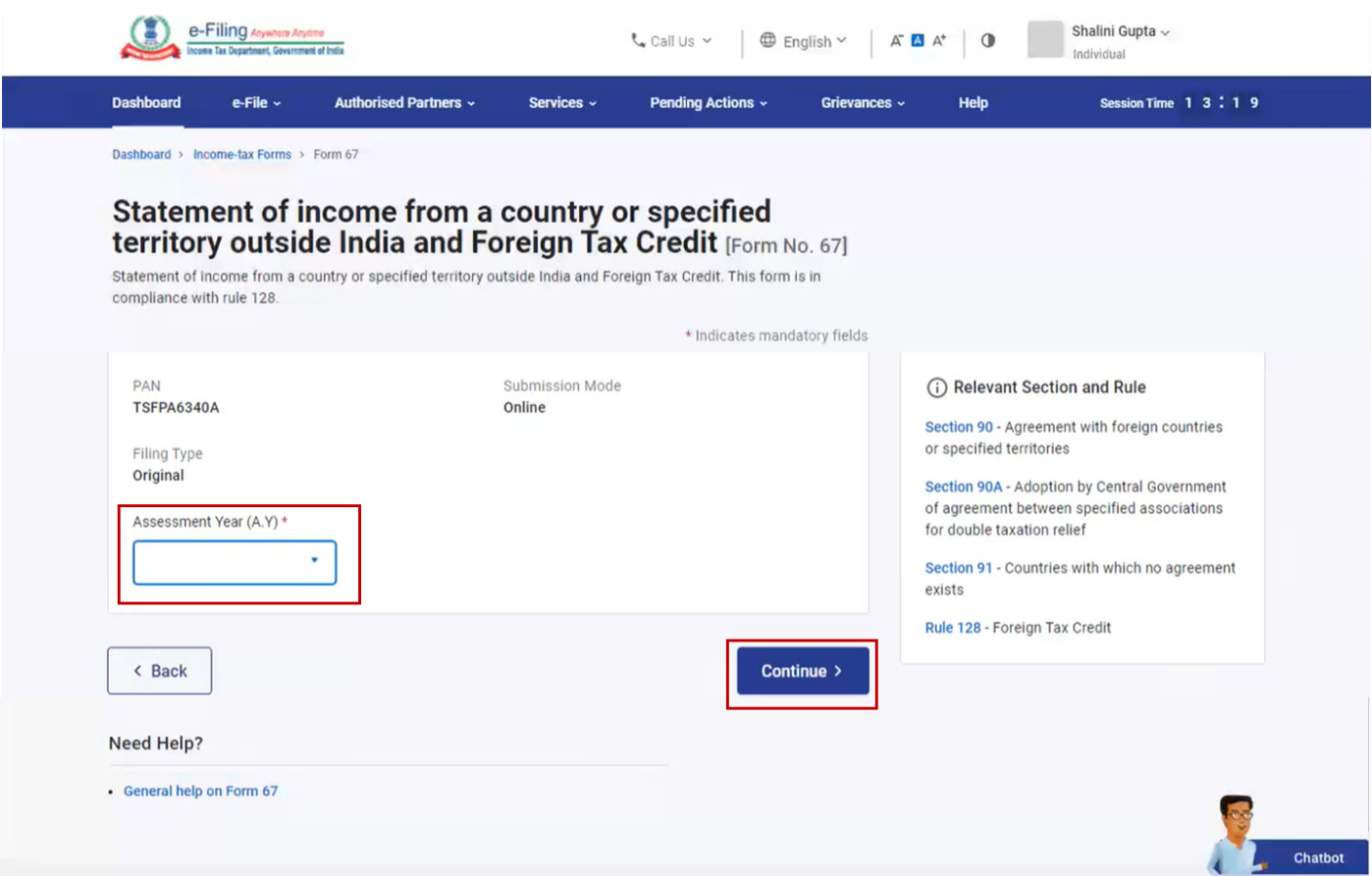 Form 67 User Manual | Income Tax Department