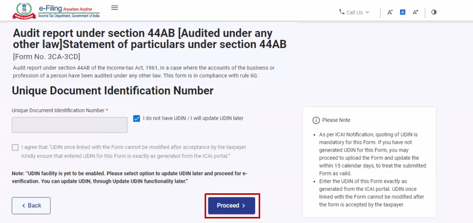 Form 3CA-3CD User Manual | Income Tax Department