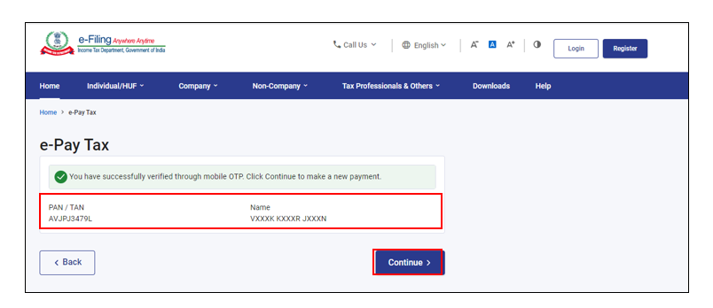 Tax payment through NEFT/RTGS User Manual | Income Tax Department