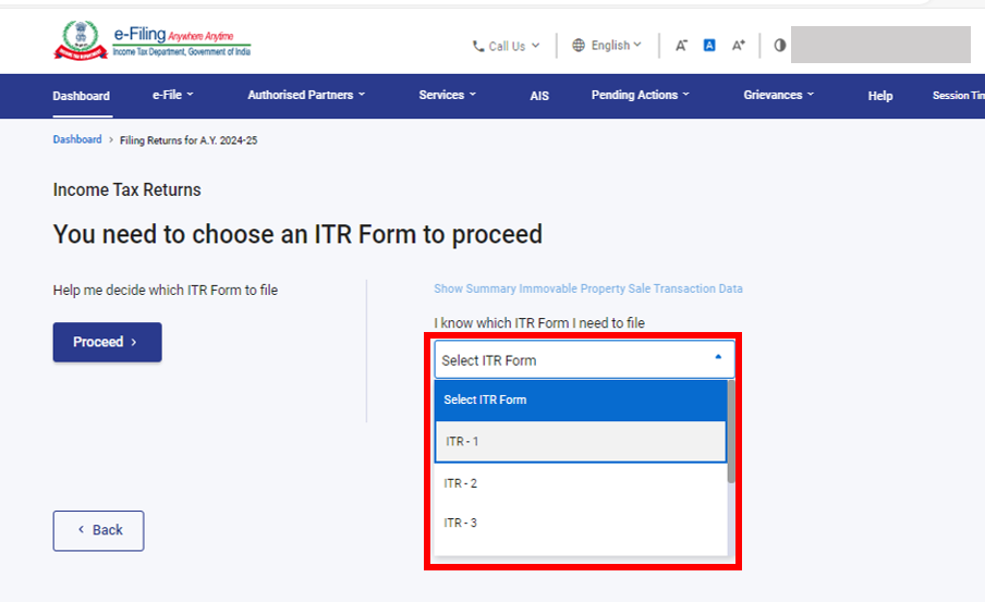 File ITR-1 (Sahaj) Online User Manual | Income Tax Department