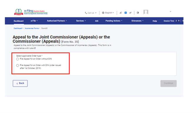 Form 35 User Manual | Income Tax Department
