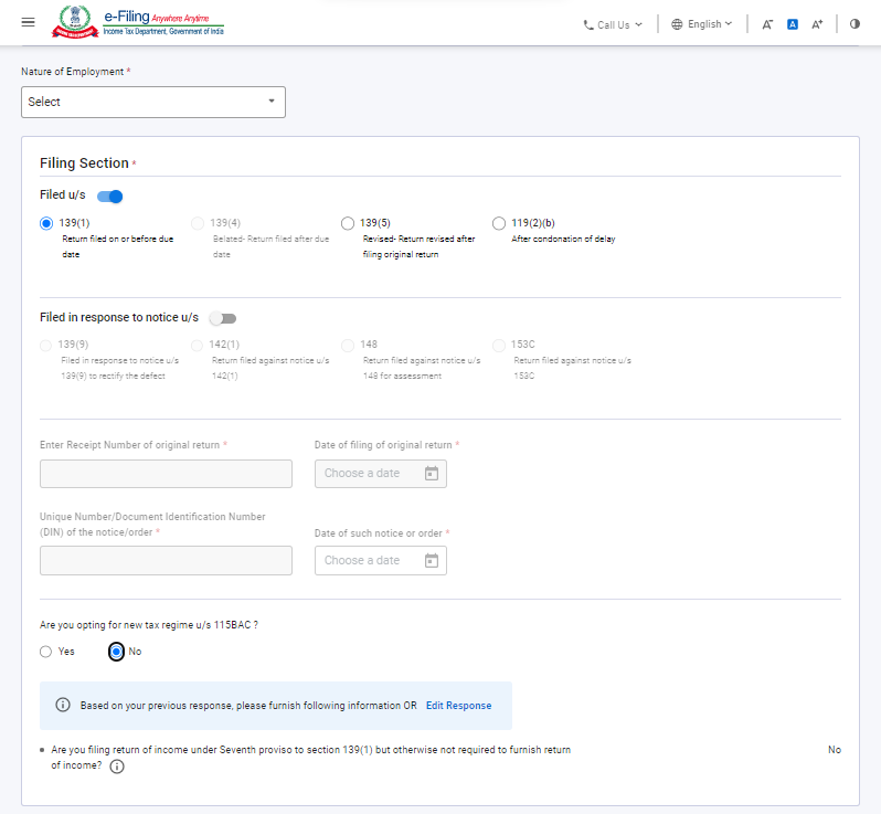 File ITR-1 (Sahaj) Online User Manual | Income Tax Department