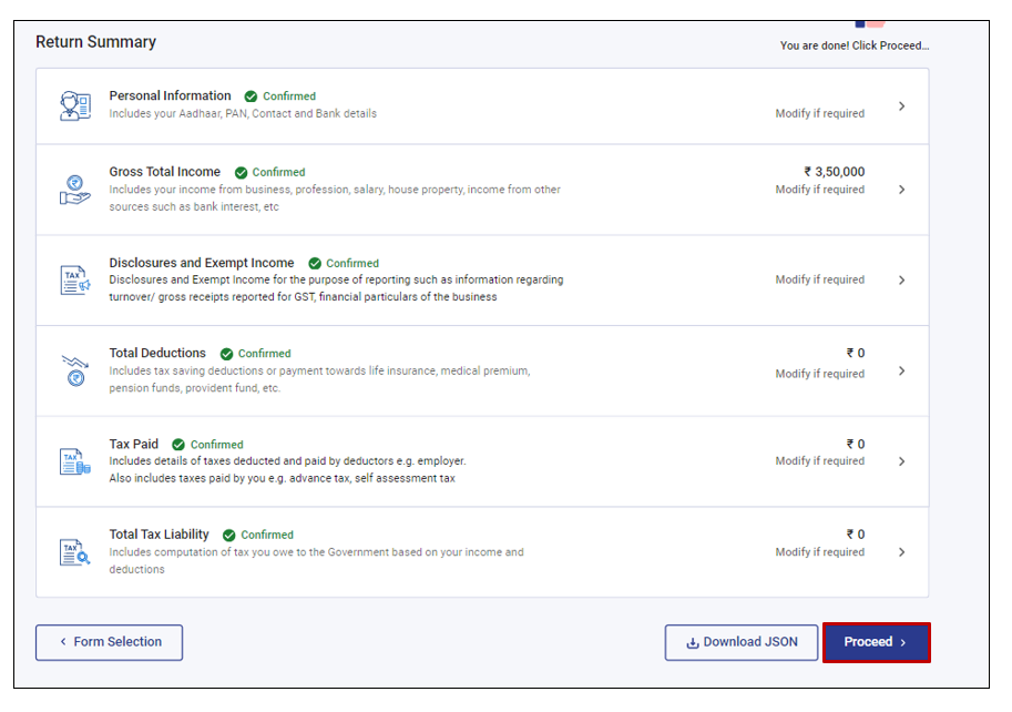 File ITR-4 (Sugam) Online User Manual | Income Tax Department