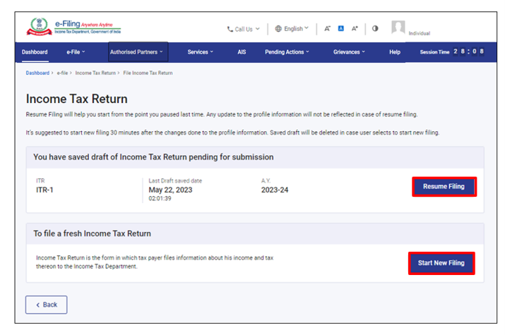 File ITR-4 (Sugam) Online User Manual | Income Tax Department