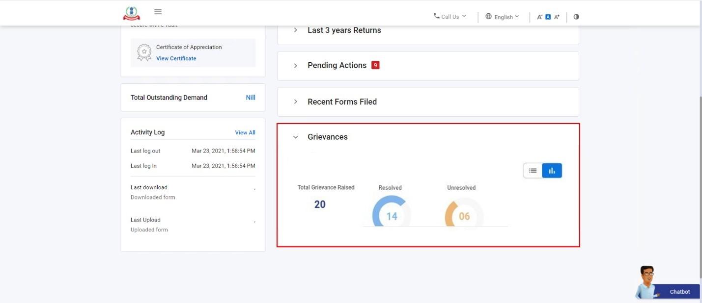 Dashboard and Worklist (Taxpayer) User Manual | Income Tax Department