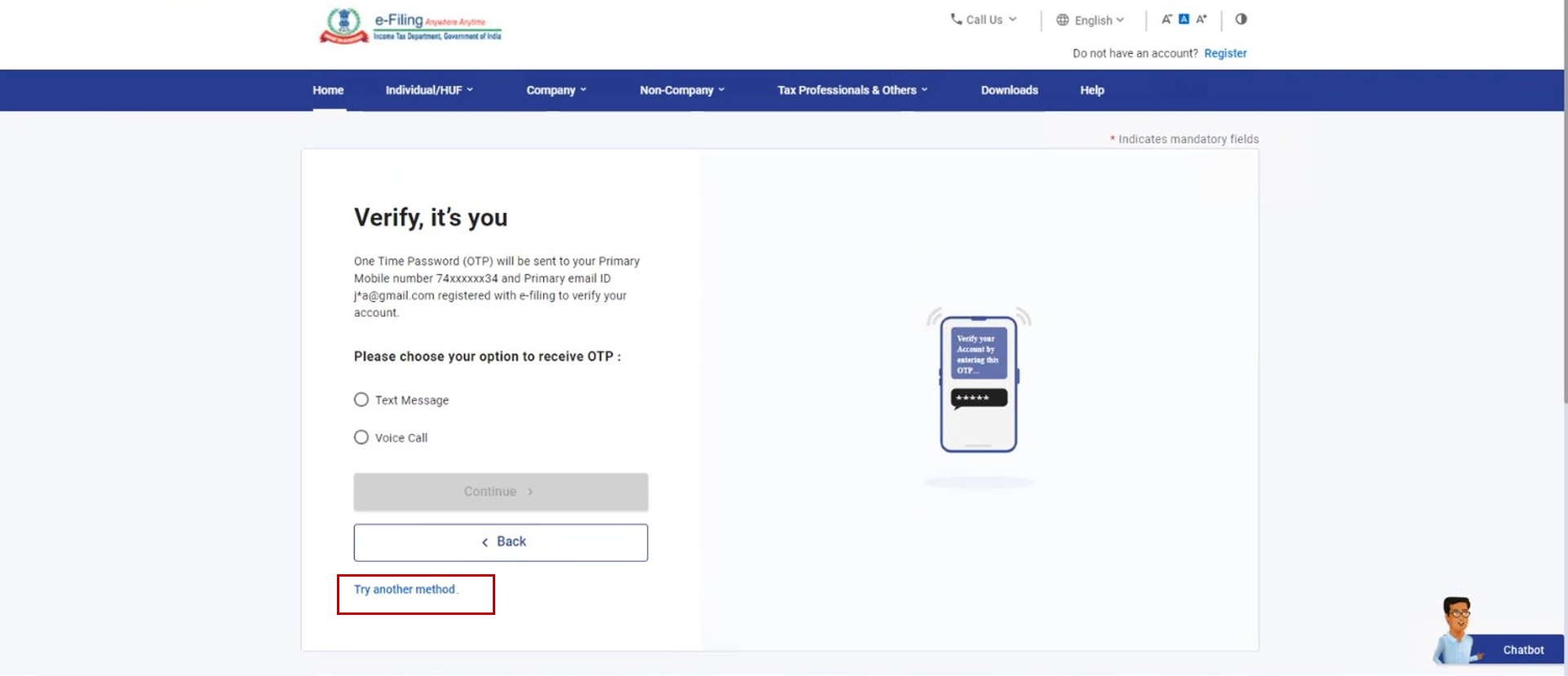 Login User Manual | Income Tax Department