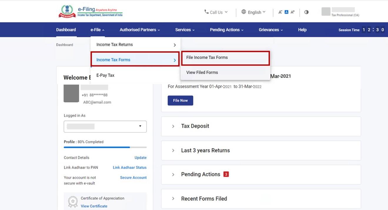 Form15CB User Manual | Income Tax Department
