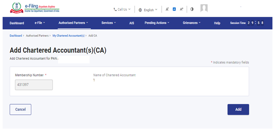 My CA User Manual | Income Tax Department