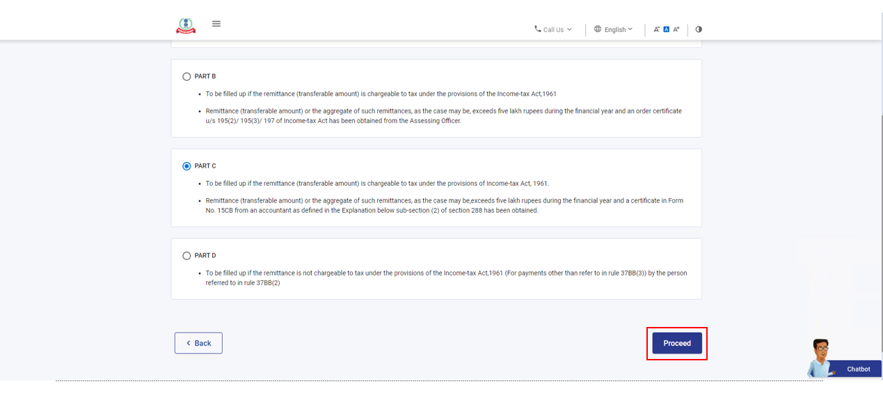Form15CA UM | Income Tax Department