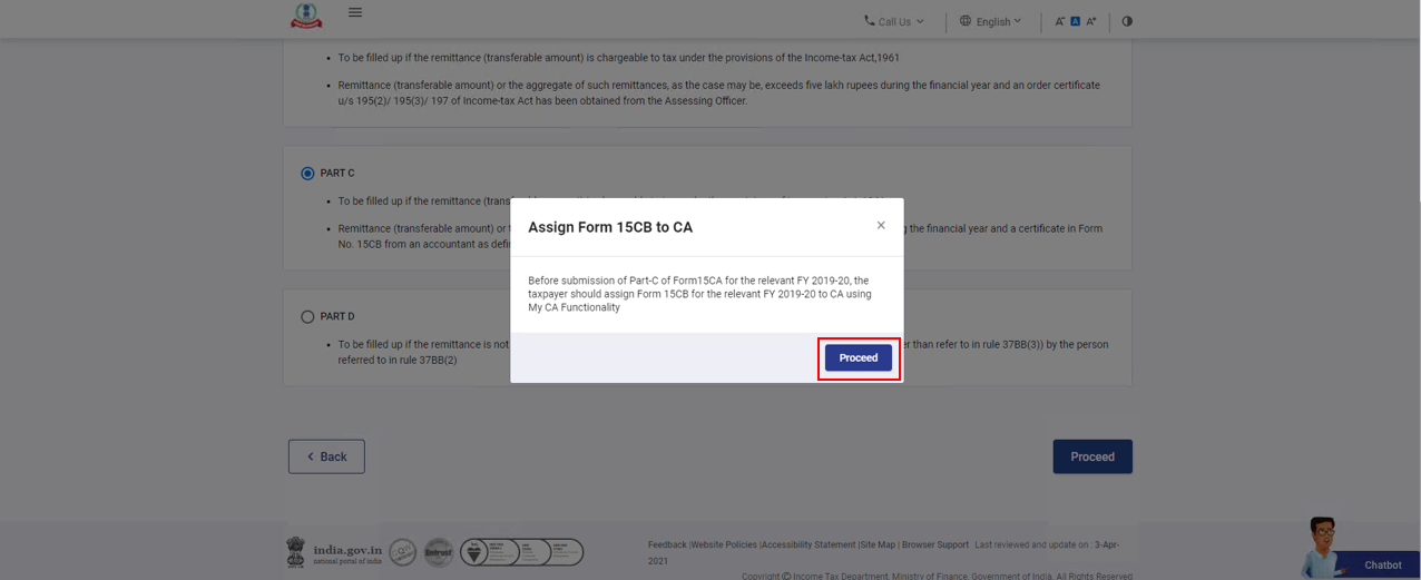 Form15CA UM | Income Tax Department
