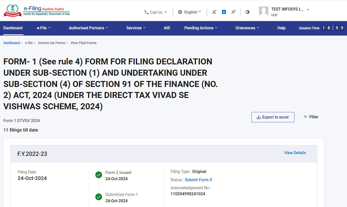 DTVSV- 2024 _Form 3 User Manual | Income Tax Department