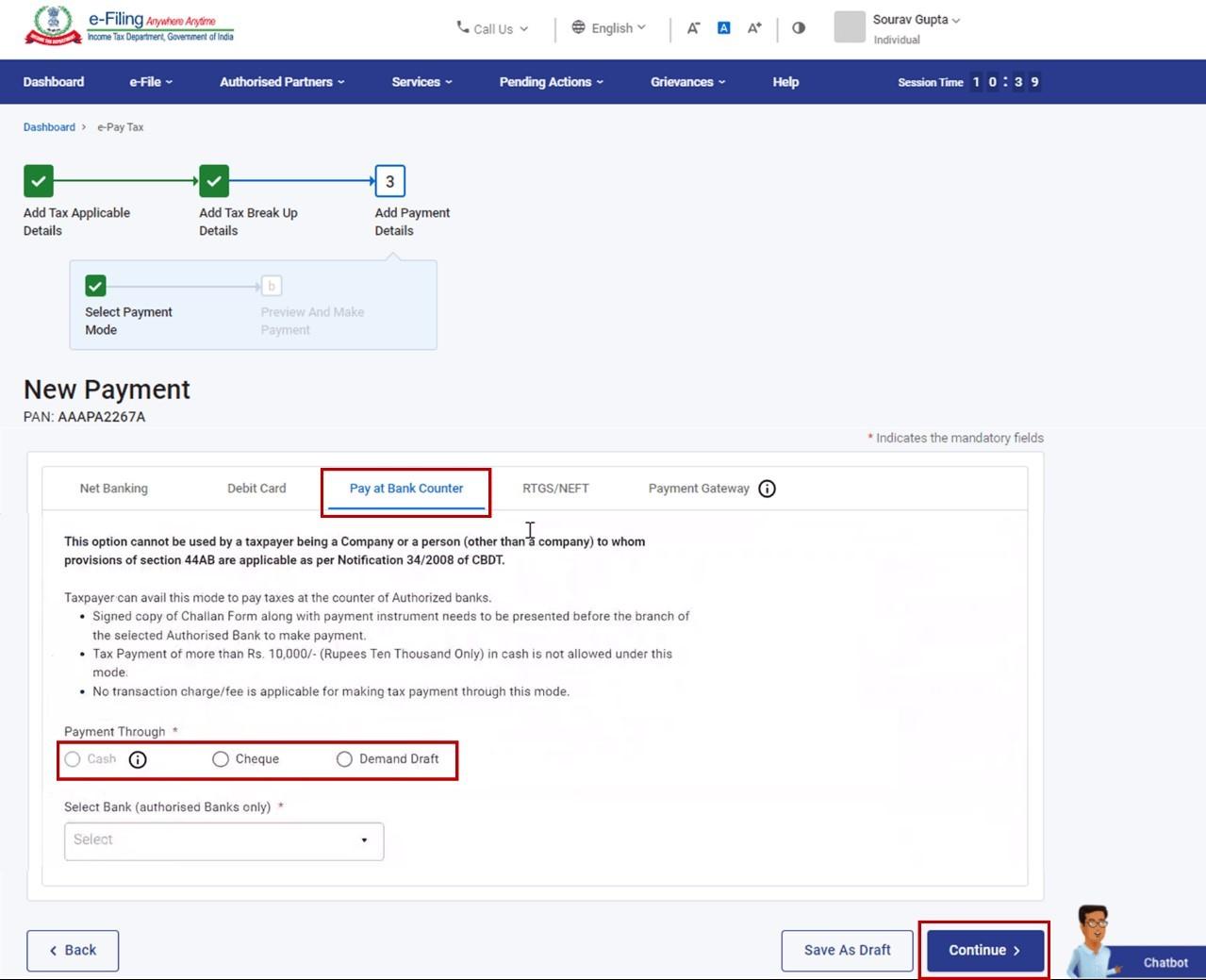 How to Generate Challan Form User Manual | Income Tax Department