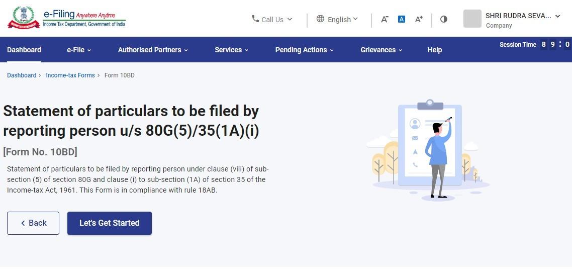 Form 10BD-BE User Manual | Income Tax Department
