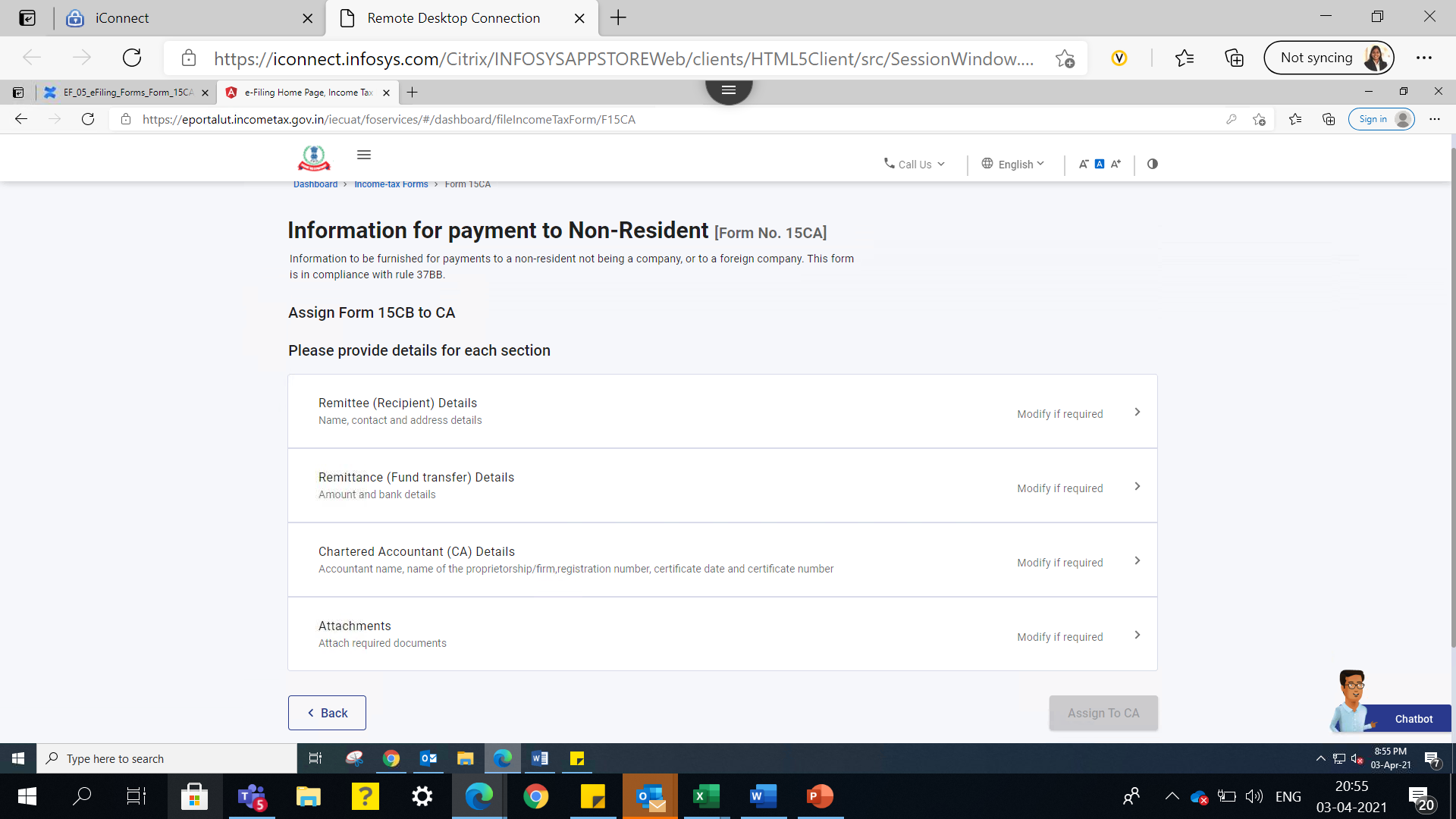 Form15CA UM | Income Tax Department
