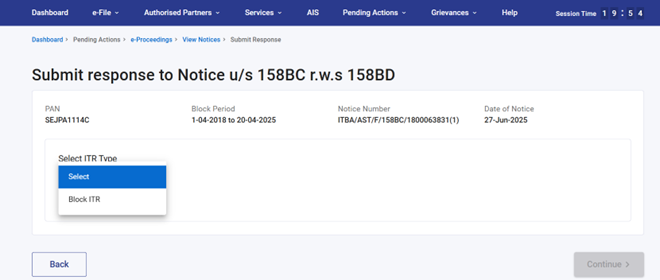 ITR B user manual | Income Tax Department