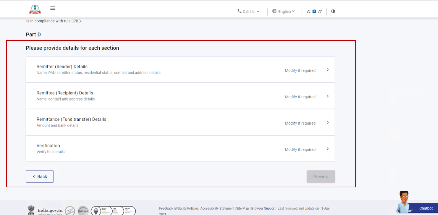 Form 15 CA User Manual | Income Tax Department
