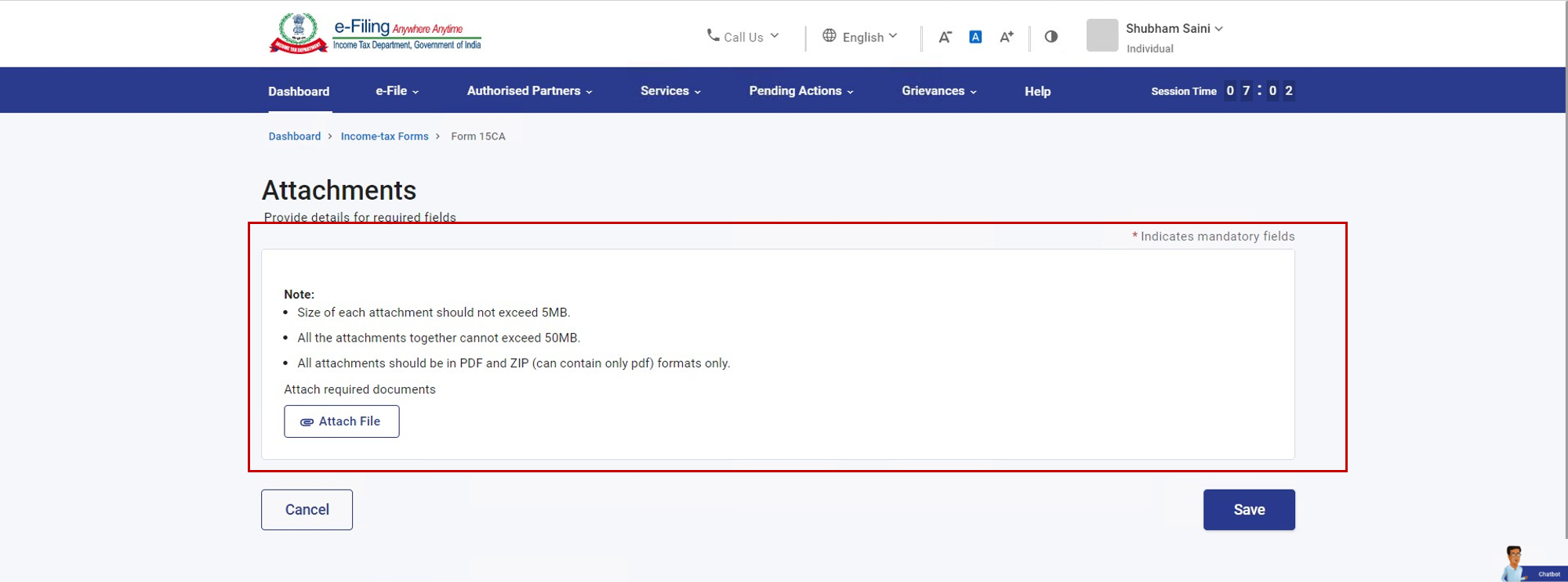 Form15CB User Manual | Income Tax Department