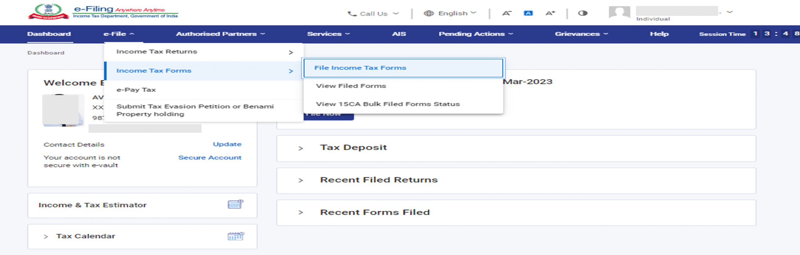 Form 10-IEA - User Manual & FAQs | Income Tax Department