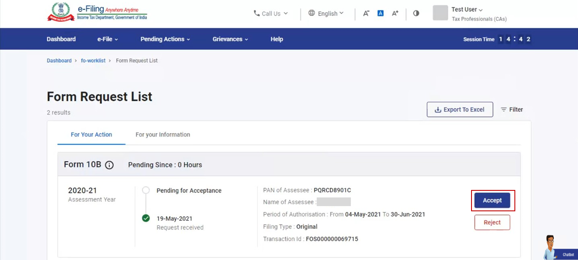 Form 10B User Manual | Income Tax Department