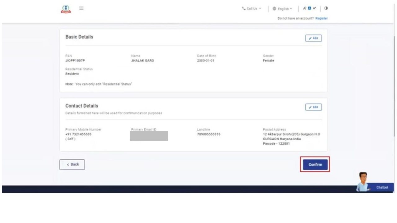 Register for e-Filing (Taxpayer) User Manual | Income Tax Department