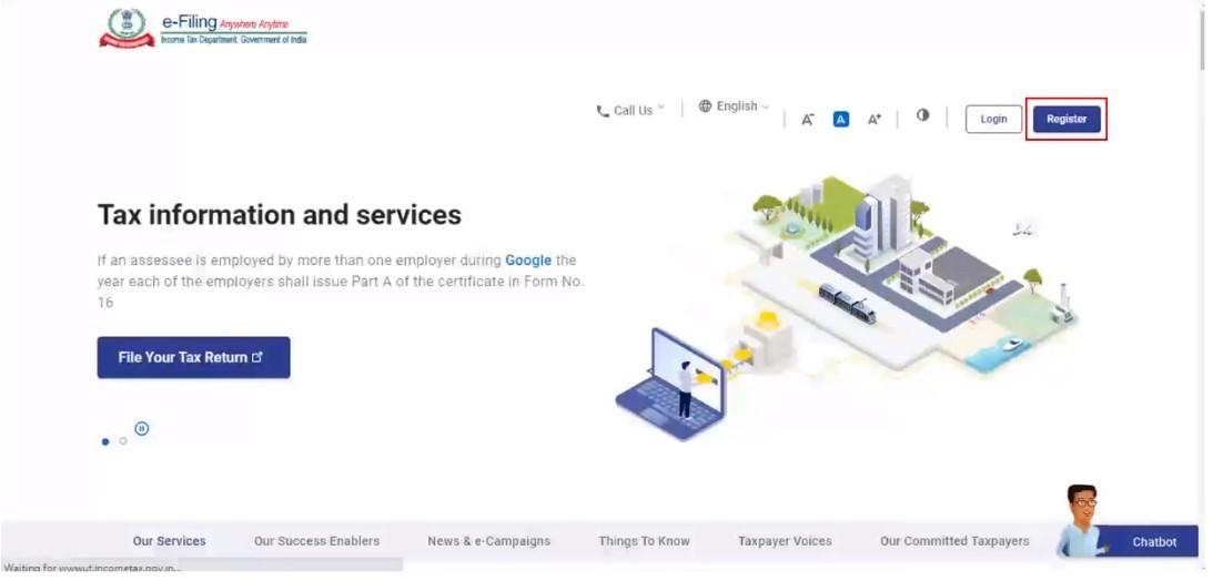 Registration | Income Tax Department