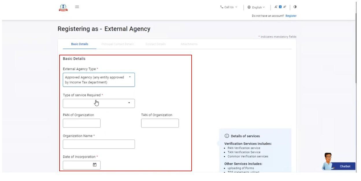 Registration | Income Tax Department