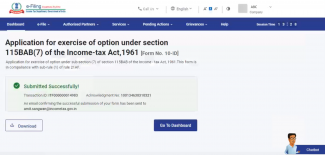 Form 10-ID User Manual | Income Tax Department